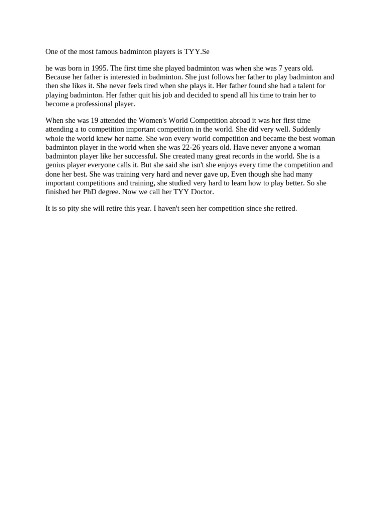 One of The Most Famous Badmint | PDF