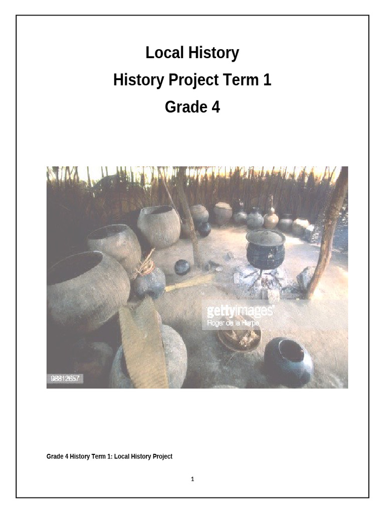 Grade 4 Project - Local History | PDF | Information | Learning