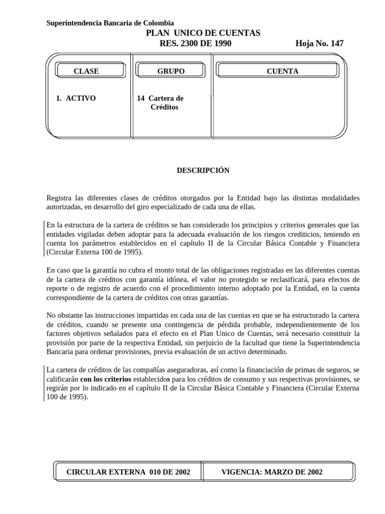 Cta14-15 - Históricos Planes Únicos de Cuentas (PUC) | PDF | Reaseguro | Seguro