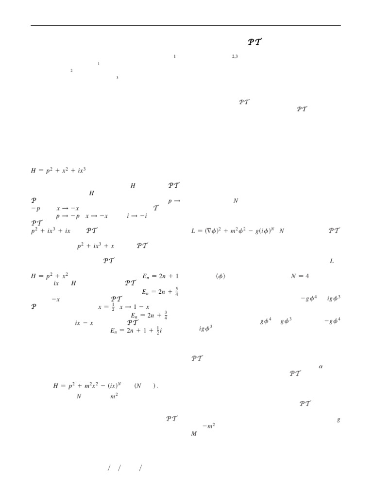 PhysRevLett.80.5243 | PDF | Hamiltonian (Quantum Mechanics) | Eigenvalues And Eigenvectors