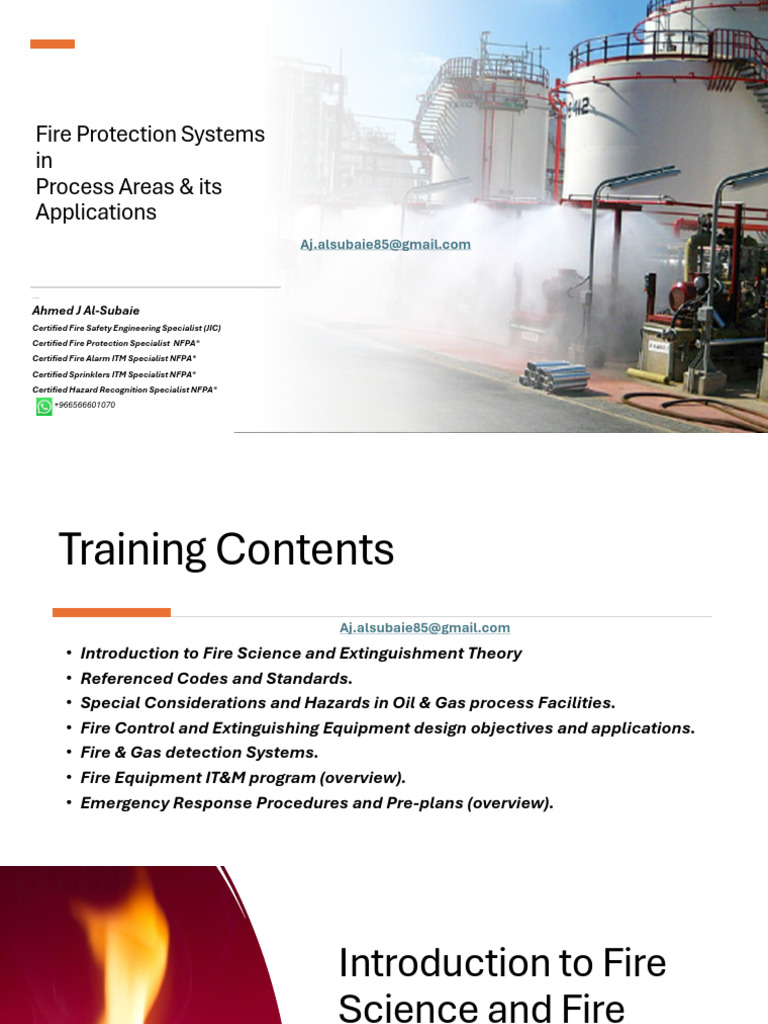 Fire Protection Systems in Oil & Gas | PDF | Fires | Fire Sprinkler System