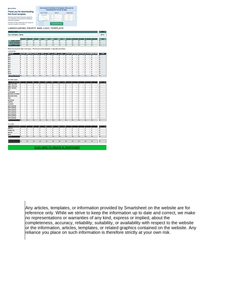 IC Landscaping Profit and Loss 11286 | PDF