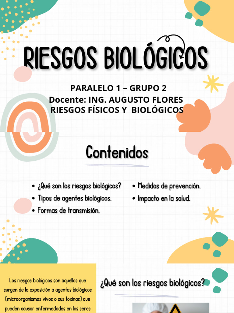 Infografia Riesgos Biologicos Grupo 2 | PDF | Alergia | Microorganismo
