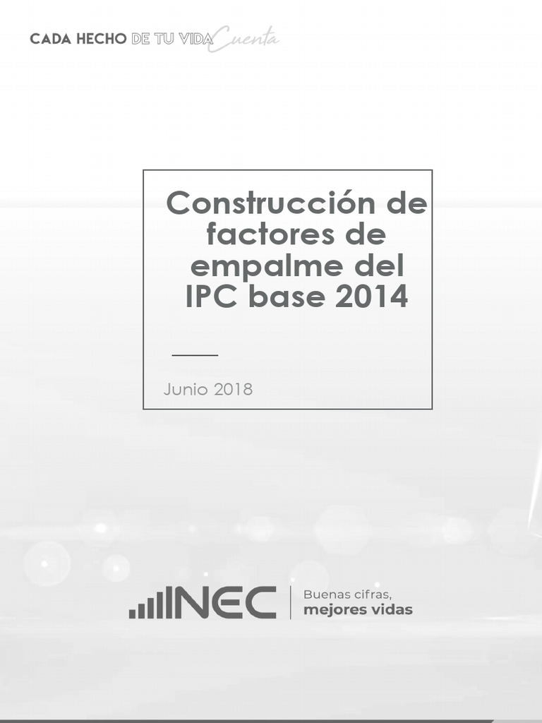 Factores de Empalme IPC 2014 Ecuador | PDF | Índice de precios al ...