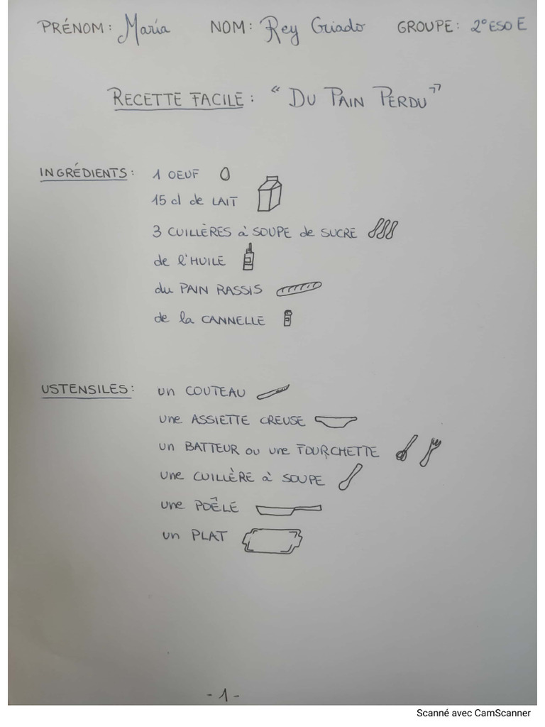 Exemple Recette | PDF