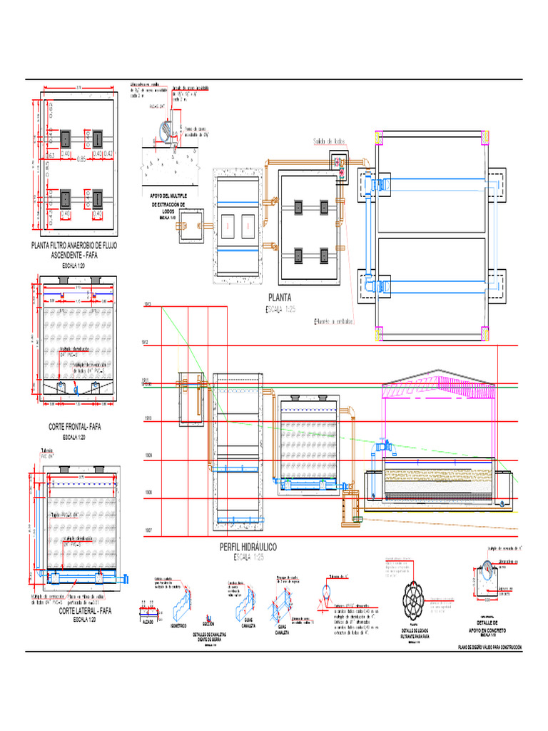 Pla - Dis - Hidraulic - PTAR - Fafa V2-Layout1 | PDF