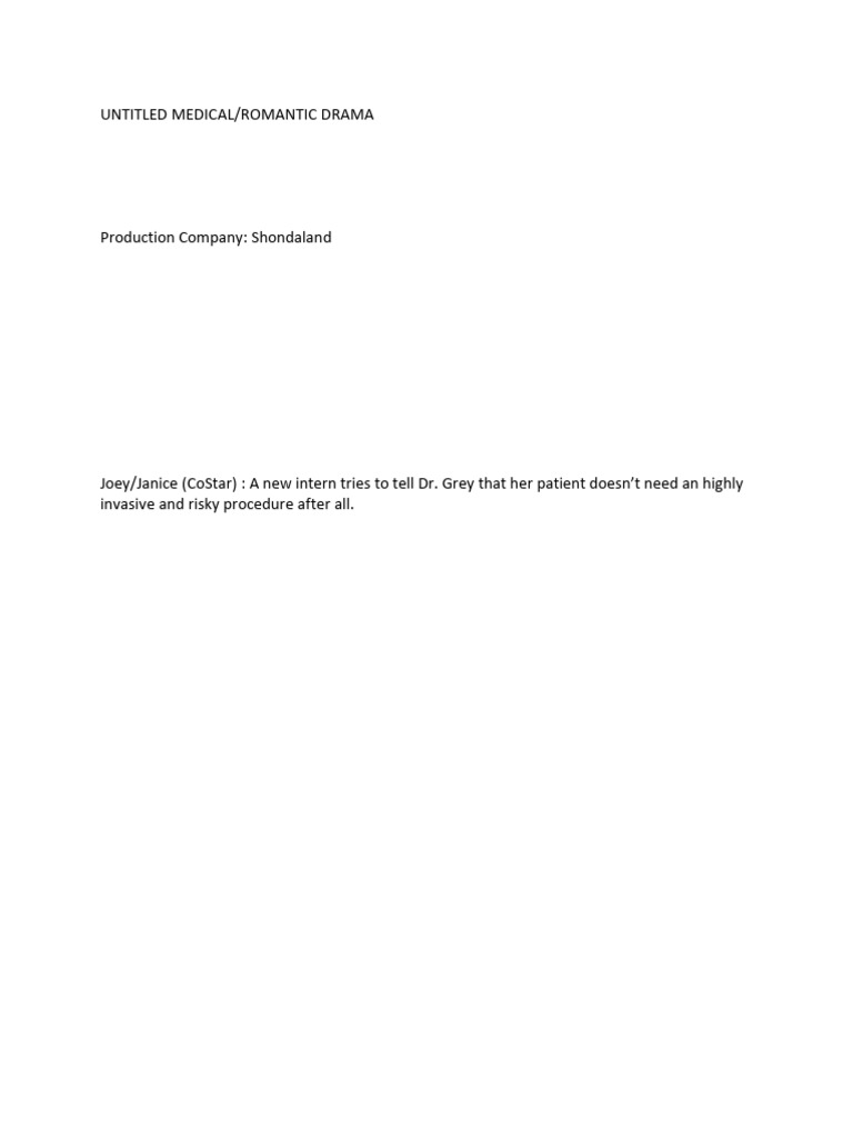 SIDE Joey Janice Untitled Medical Pilot 2 | PDF