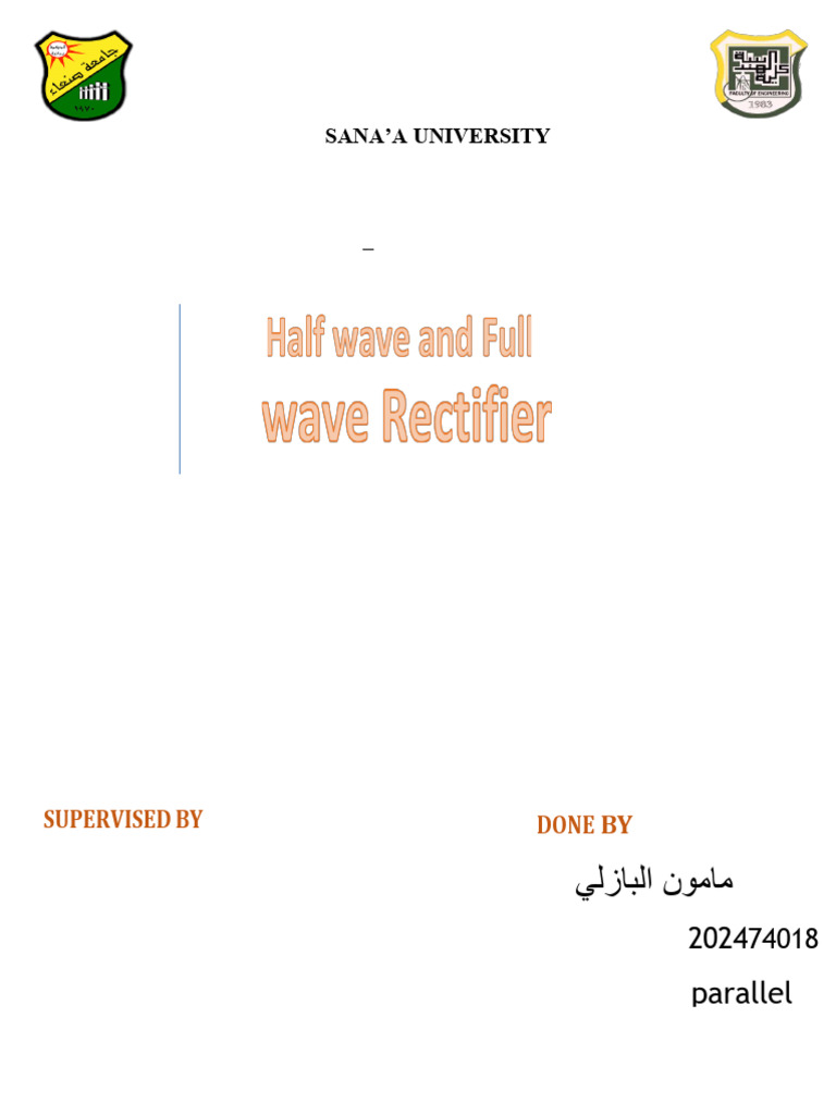 Combined Rectifier Report | PDF | Rectifier | Electrical Engineering