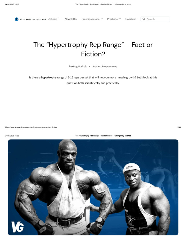 The _Hypertrophy Rep Range_ – Fact or Fiction_ • Stronger by Science ...