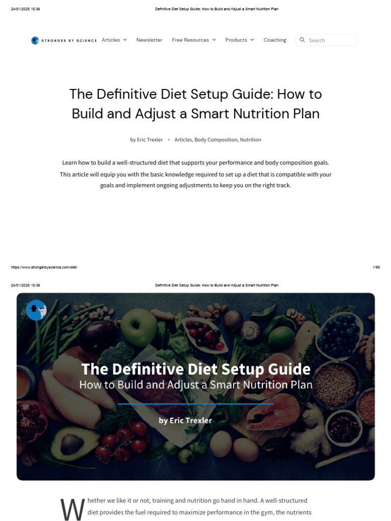 Definitive Diet Setup Guide - How To Build and Adjust A Smart Nutrition ...