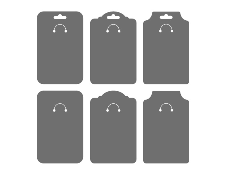 Keychain Display Card SVG | PDF