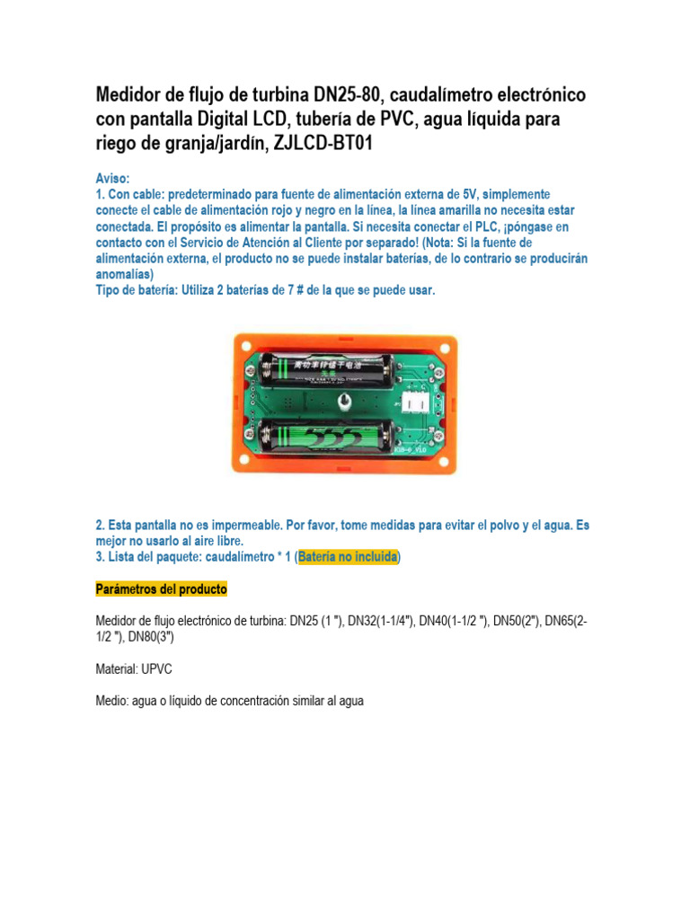 Manual Sensor ZJLCD-BT01 | PDF