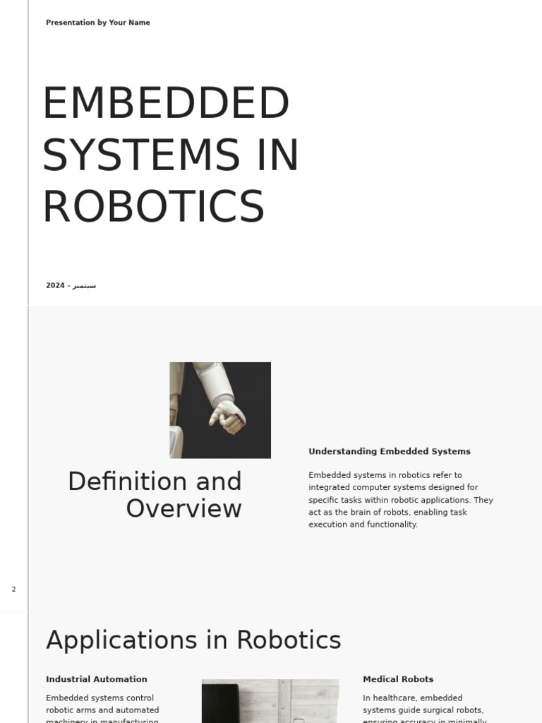 Embedded Systems in Robotics | PDF | Embedded System | Robotics