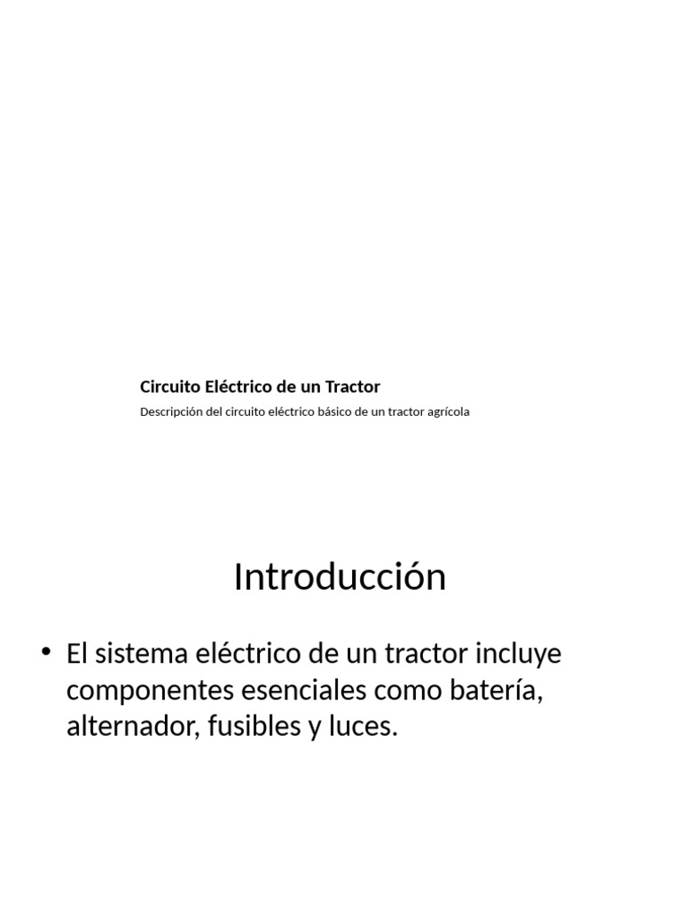 Circuito Electrico Tractor | PDF