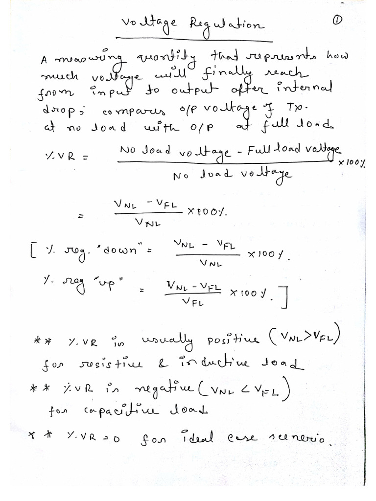 16.voltage Regulation | PDF