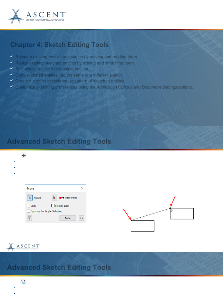 CH04 - Sketch Editing Tools | PDF | Editing | Geometry
