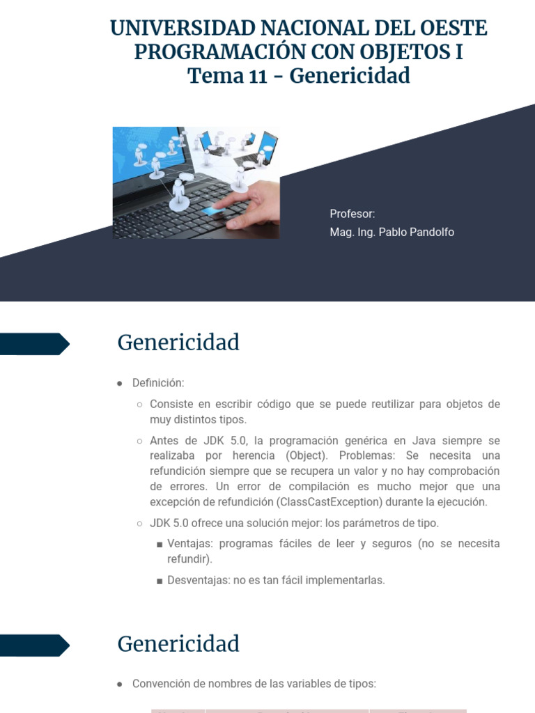 Genericidad y Anotaciones en Java | PDF | Constructor (Programación Orientada a Objetos ...