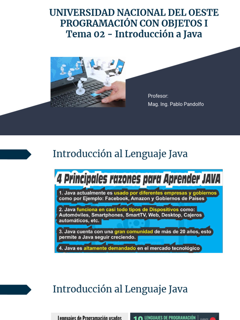 Uno Poo1 Clase 02 Java | PDF | Java (lenguaje de programación ...