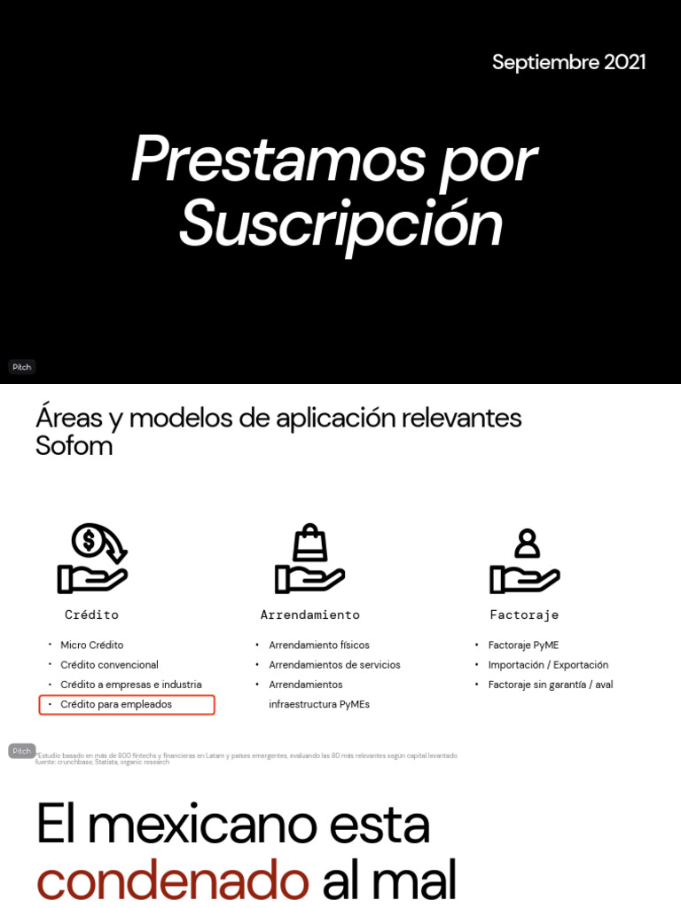 Análisis SOFOM Corta | PDF | Pequeñas y medianas empresas | Industrias de servicio