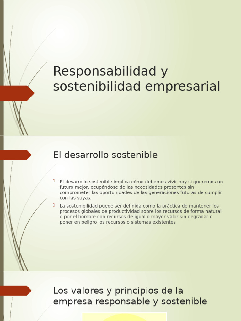 Responsabilidad y Sostenibilidad Empresarial | PDF