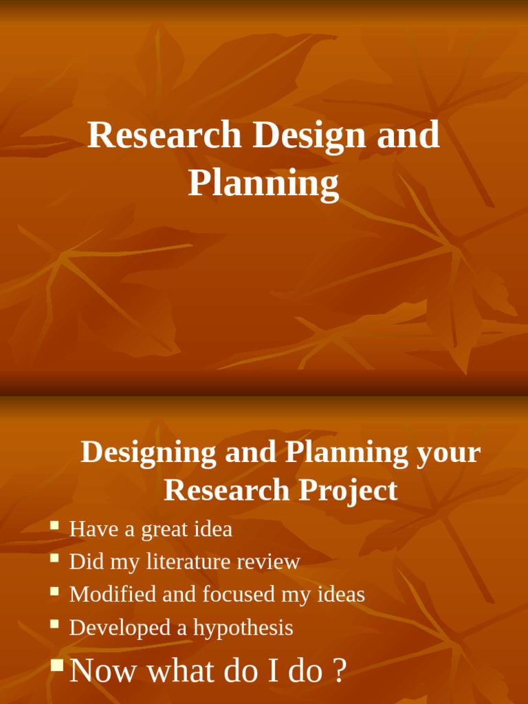 Research Design and Planning Guide | PDF | Statistics | Hypothesis