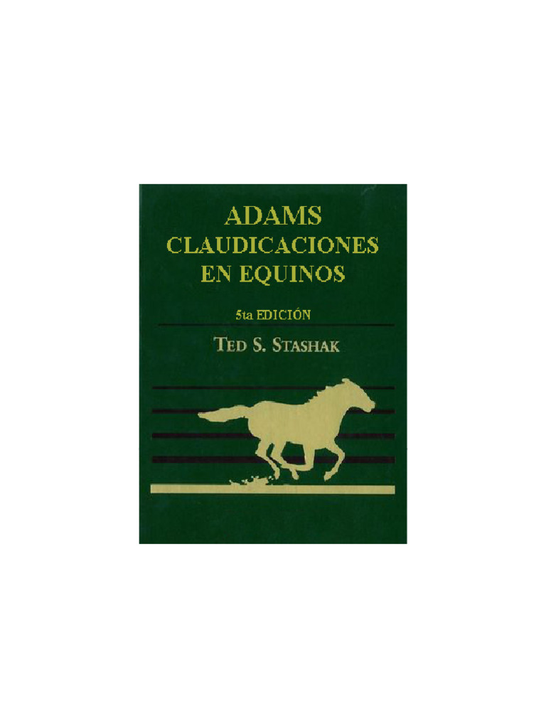 Claudicaciones en Equinos Adams (5ta ediciom) | PDF