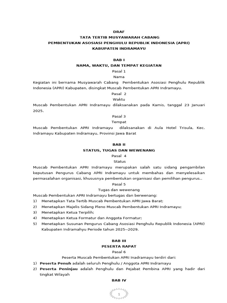 TATIB Muswil APRI | PDF