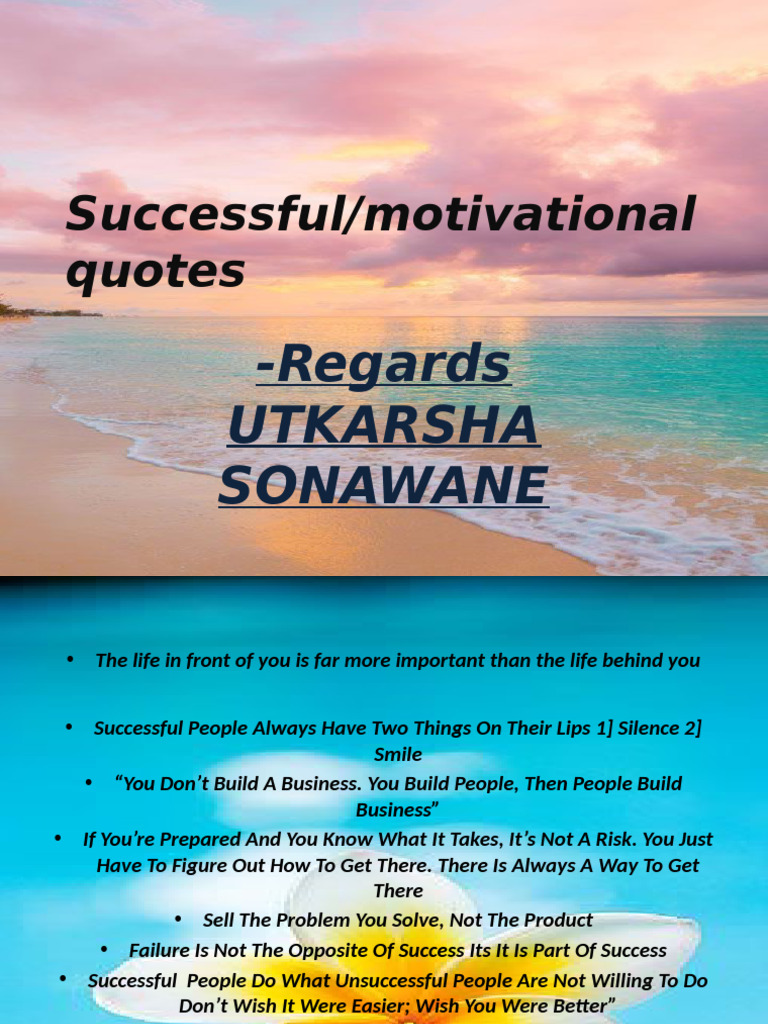 Utkarsha Own Quotes | PDF