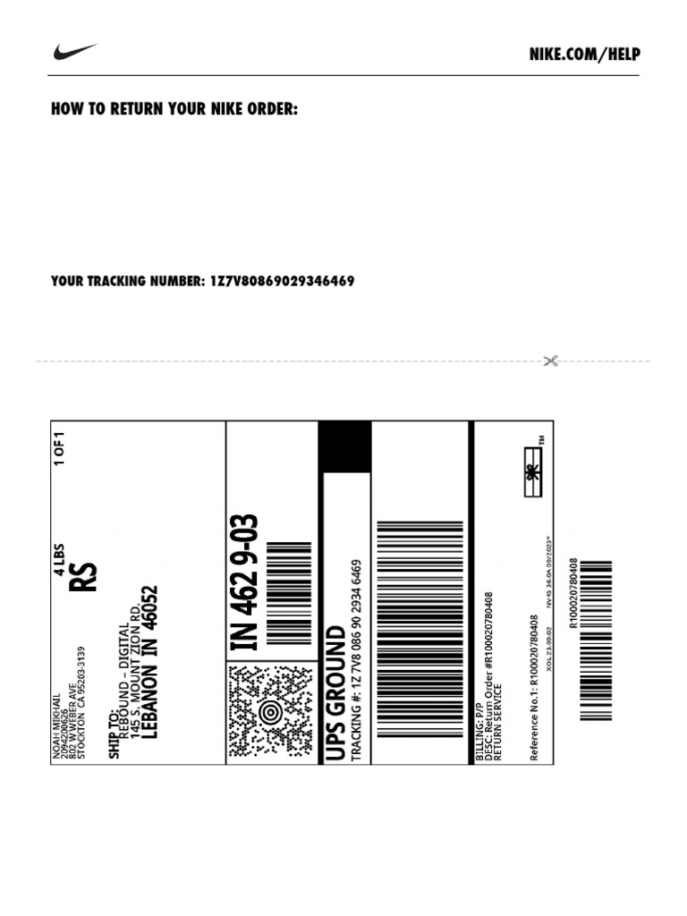 Return Label | PDF
