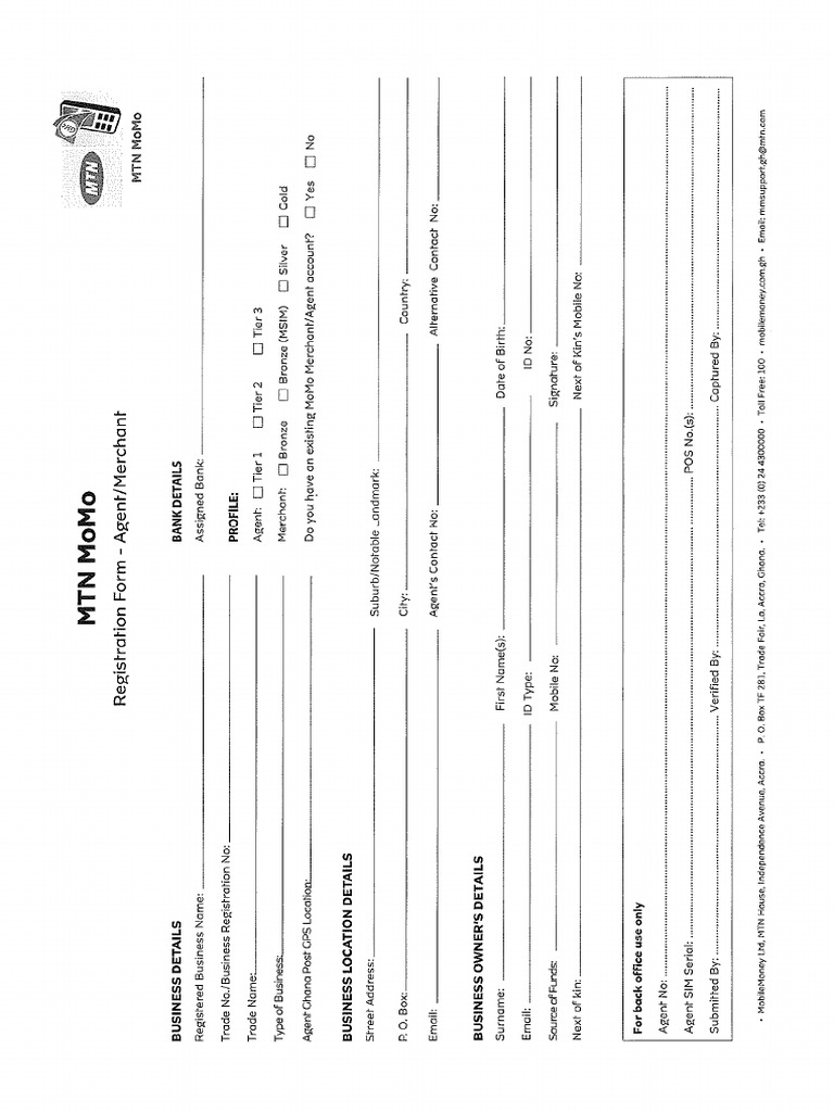 New Momo Merchant Registration Forms | PDF