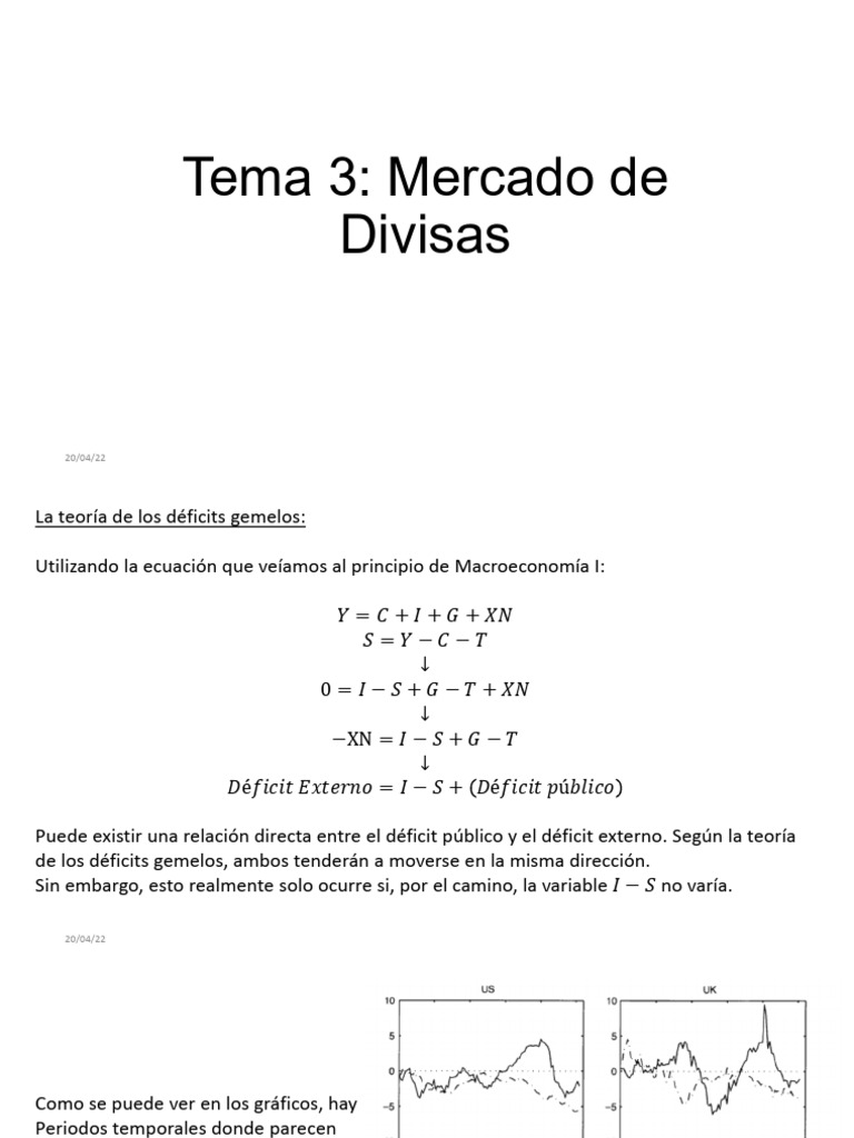 Tema 3 | PDF | Tipo de cambio | Balance presupuestario del gobierno