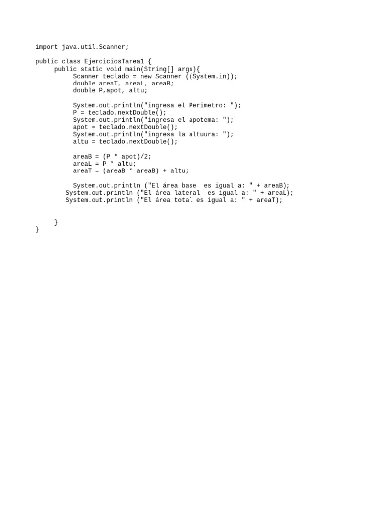 Ejercicio 3 Progra | PDF