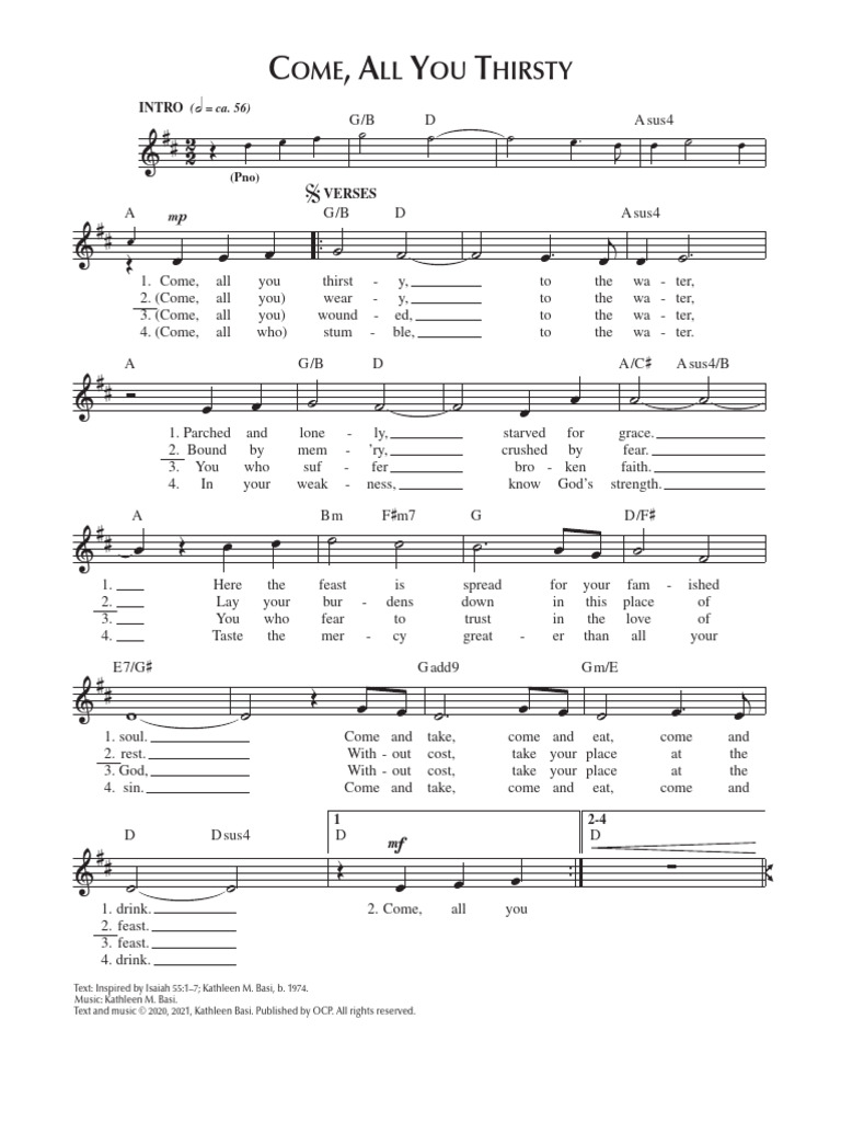 Come, All You Thirsty - Kathleen M. Basi - Unlocked | PDF