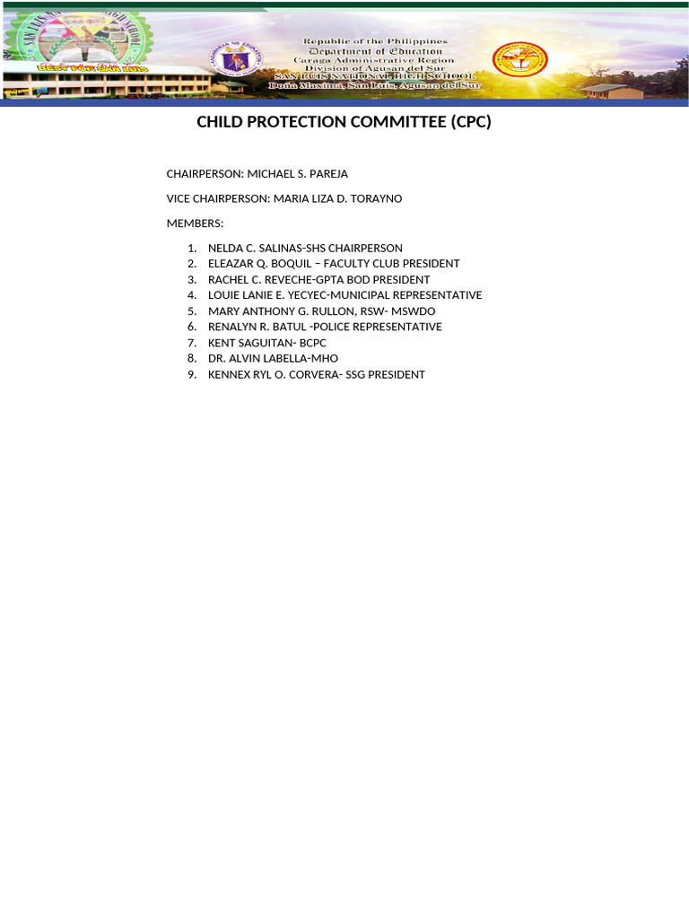 Child Protection Committe | PDF