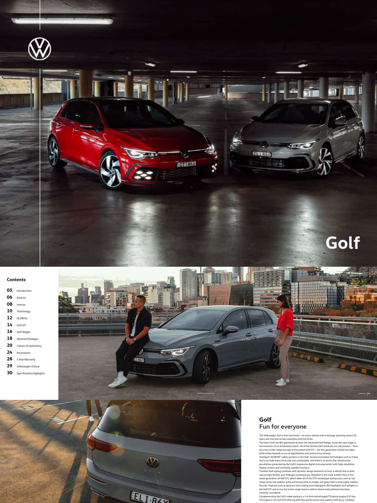 VW Golf Estate Brochure Overview | PDF | Airbag | Volkswagen