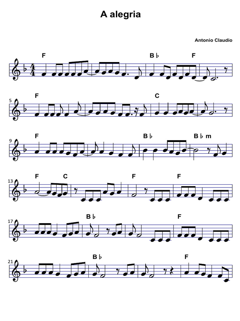 A Alegria - Antonio Claudio | PDF
