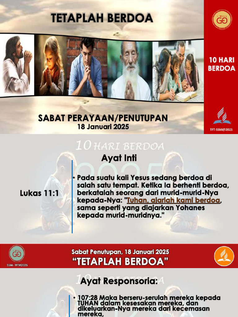 Hari 11 - TETAPLAH BERDOA | PDF