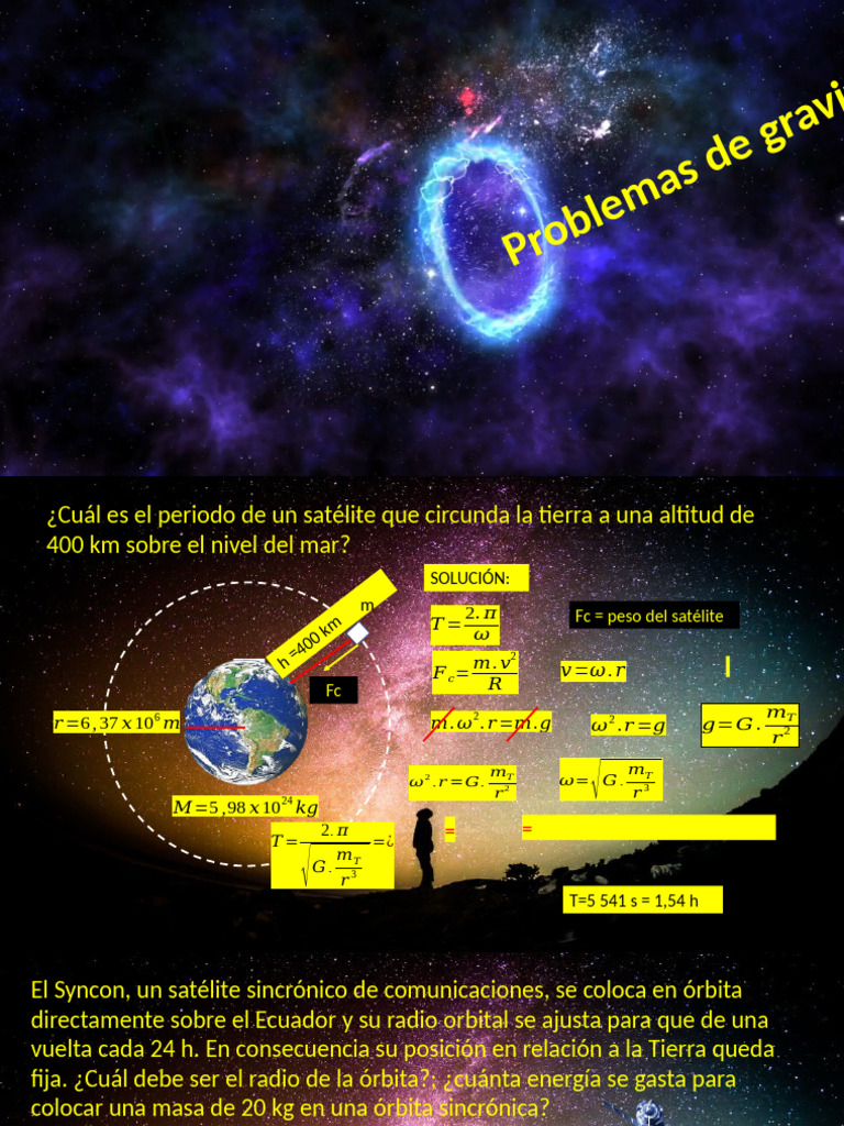 8b Problemas Gravitacion | PDF | Astrofísica | Gravedad