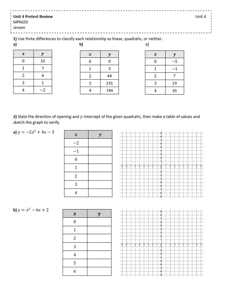 Math10+Unit+4+Review | PDF | Combinatorics | Mathematical Concepts