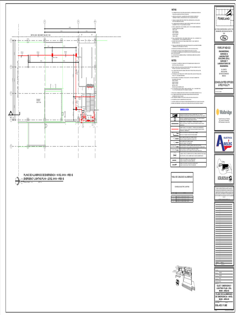 Egl-Ie3-11-Be - Elect - Emergency Lighting Plan - Egl Main - Area B ...