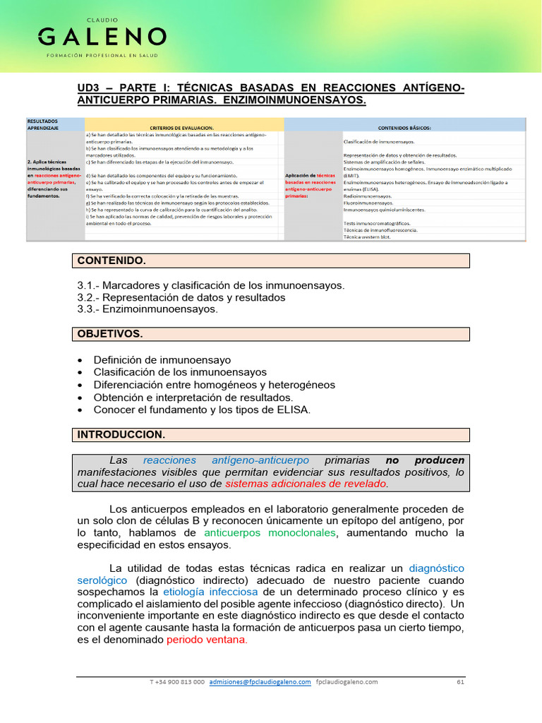 Técnicas de Inmunoensayos y ELISA | PDF | Elisa | Anticuerpo