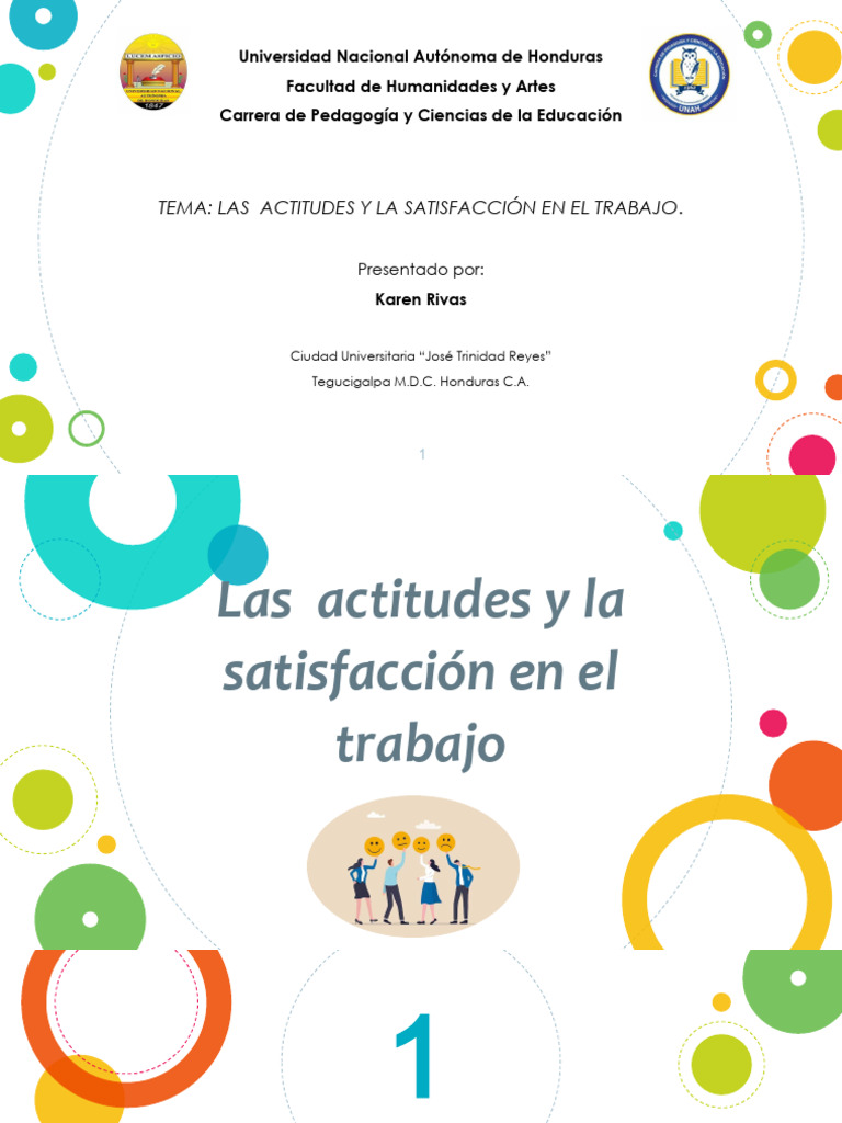 TEMA LAS ACTITUDES Y LA SATISFACCIÓN EN EL TRABAJO | PDF | Comportamiento | Conceptos psicologicos