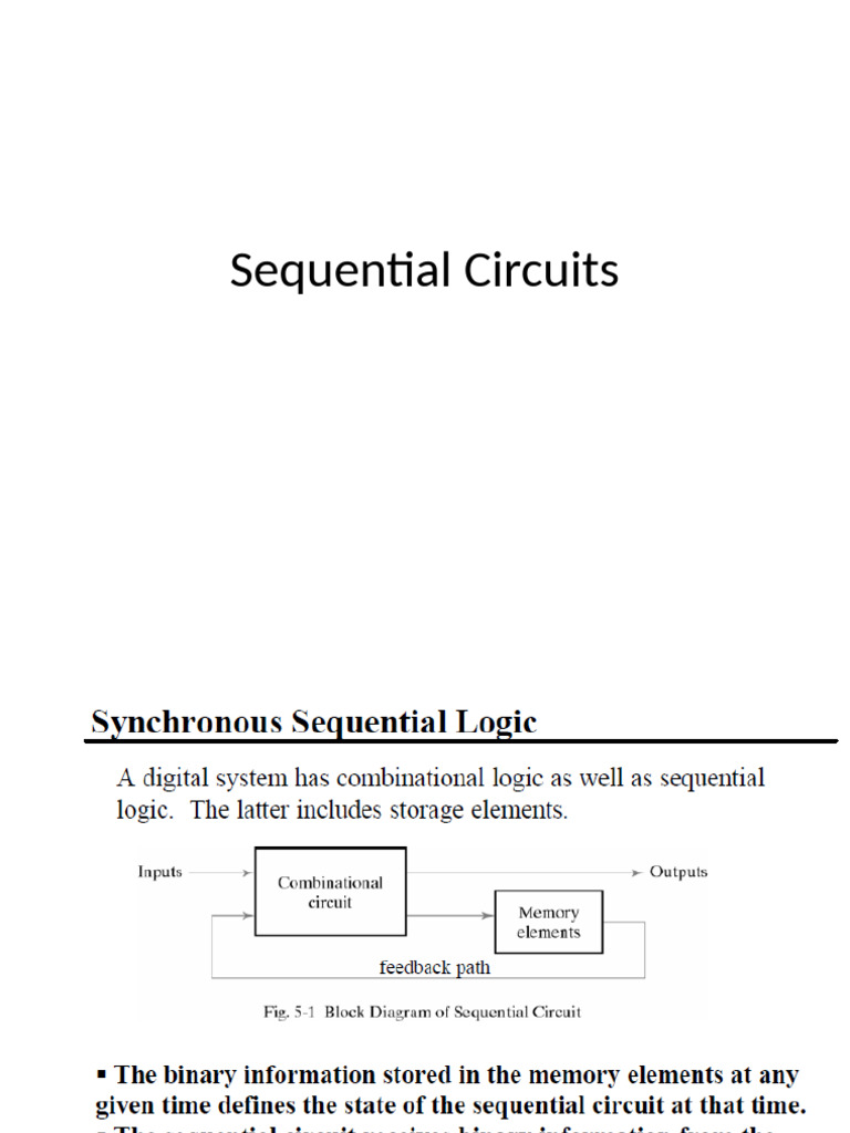 Lecture 2 -Sequential Circuits | PDF