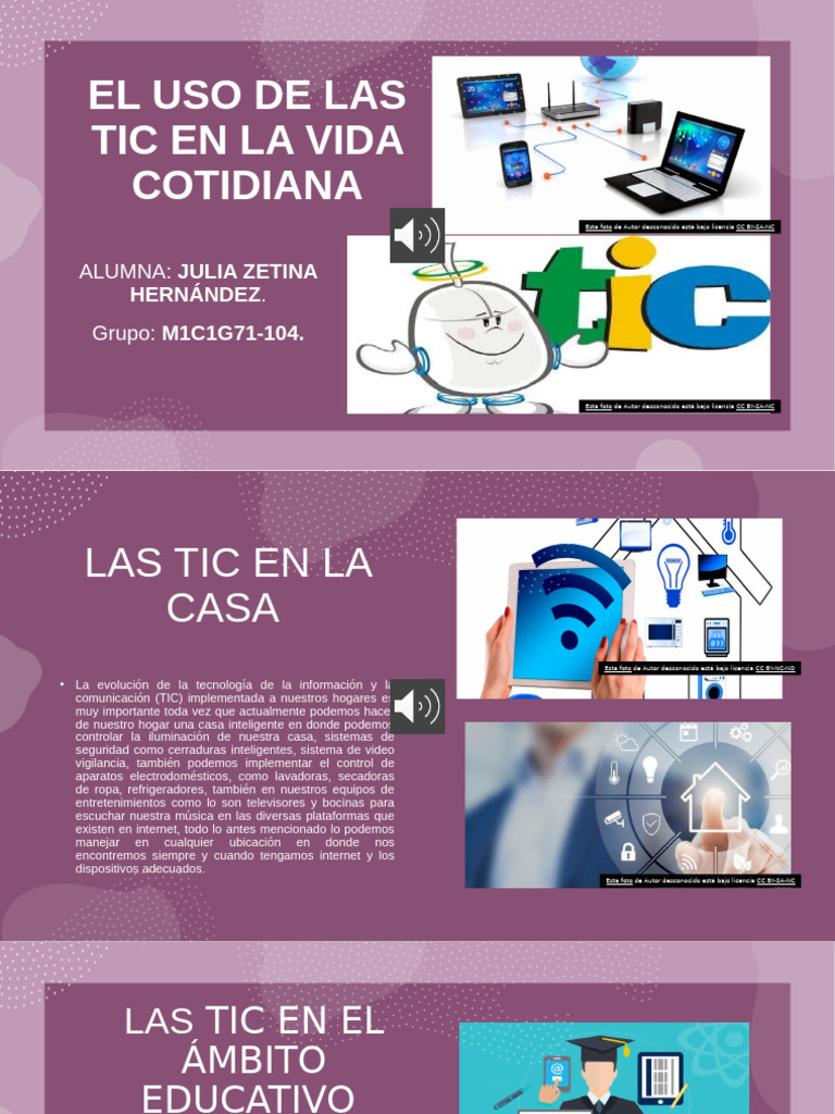 El Uso de Las Tic en La Vida Cotidiana | PDF | Tecnología de información y comunicaciones | Internet
