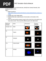 PhET Simulation - Build A Molecule | PDF