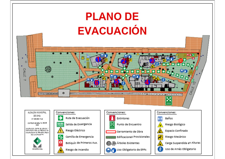 00 Plano de Evacuacion - Chía-plotear | PDF