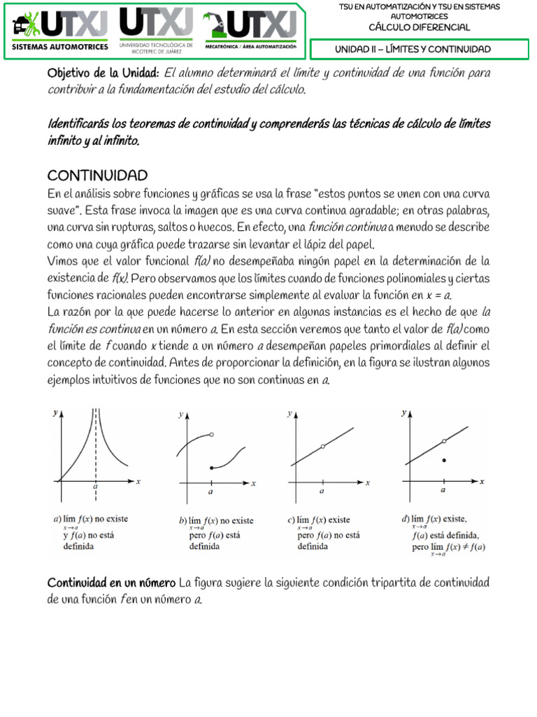 Límites y Continuidad en Cálculo | PDF | Función continua | Matemáticas