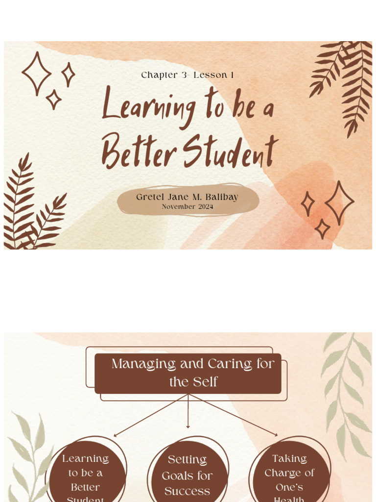 Learning To Be A Better Student | PDF | Metacognition | Learning