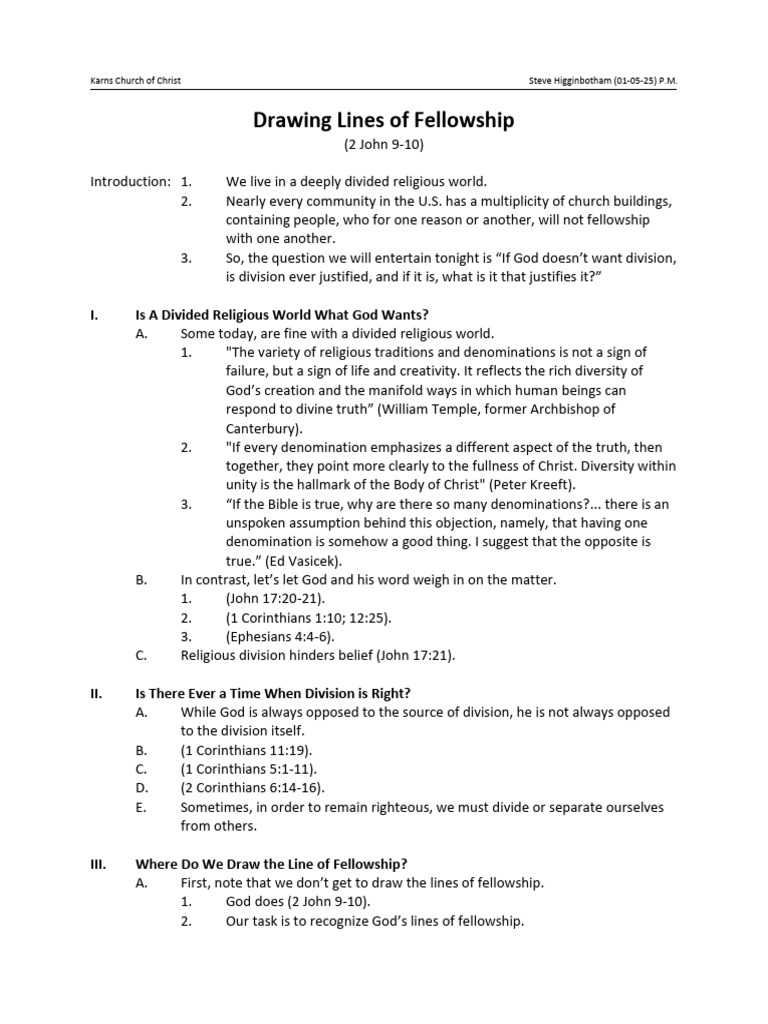 Understanding Fellowship in Christianity | PDF | God | Bible