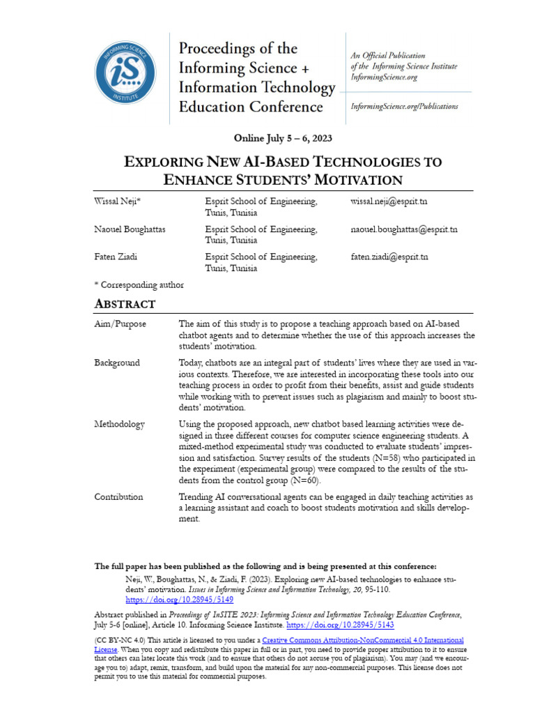 Exploring New Ai-Based Technologies (Creo Rep 8) | PDF | Cognitive Science | Cognition